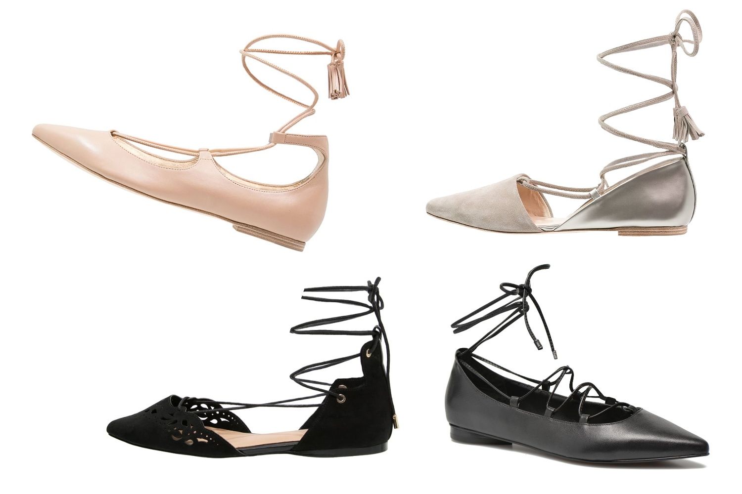 Lace Up Le Ballerine Con I Lacci Di Tendenza Bigodino